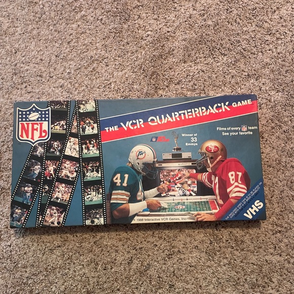Toys | Vintage 1986 The Vcr Quarterback Gameinteractive Board Game Vhs ...